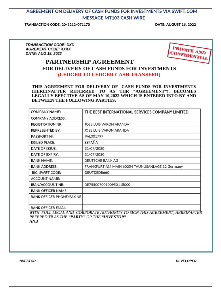 1 BLOCK TRANSFERS AGROCEN -2 | PDF | Investing | Wire Transfer
