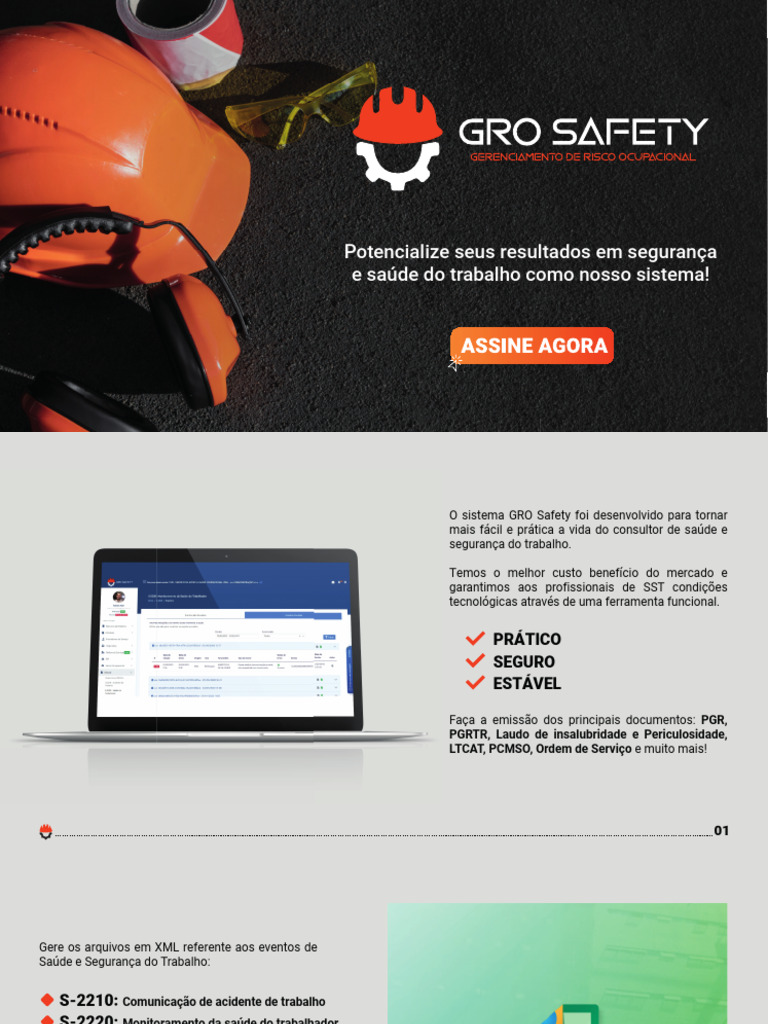 Sistema GRO Safety para SST | PDF | Aplicativo para celular | Segurança ...