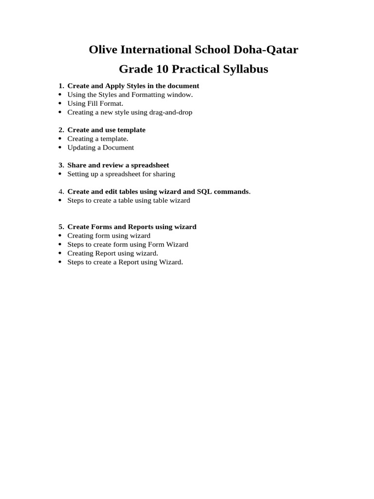 Grade 10 ICT Practical Guide | PDF