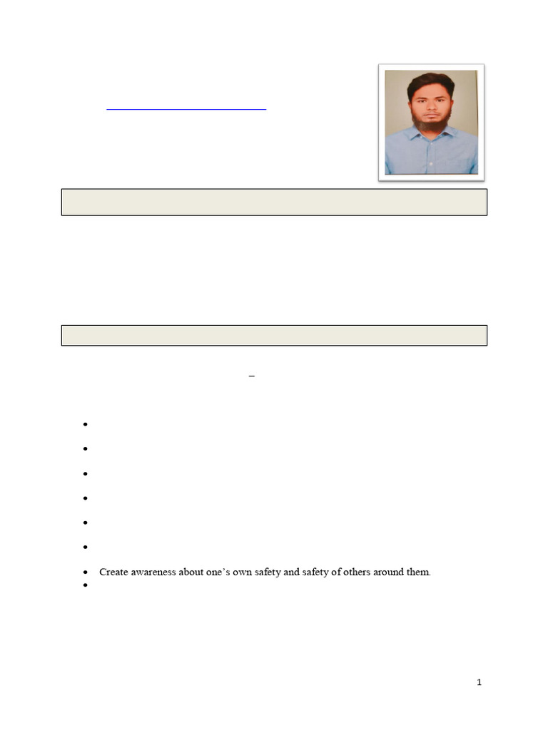 Shoaib_Resume | PDF | Safety | Occupational Safety And Health