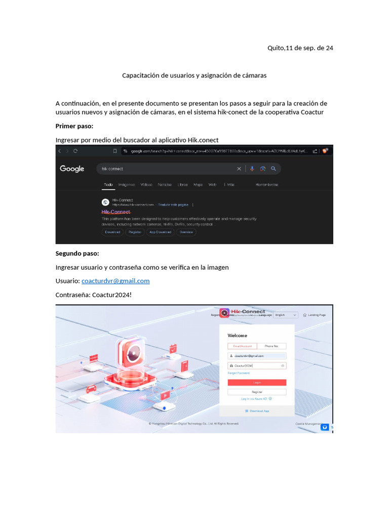 Capacitacion Sistema Hik-Conect | PDF