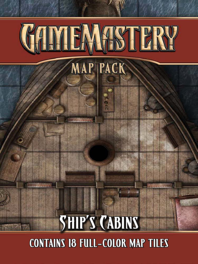 Gamemastery Map Pack Ships Cabins Biblioteca Elfica | PDF