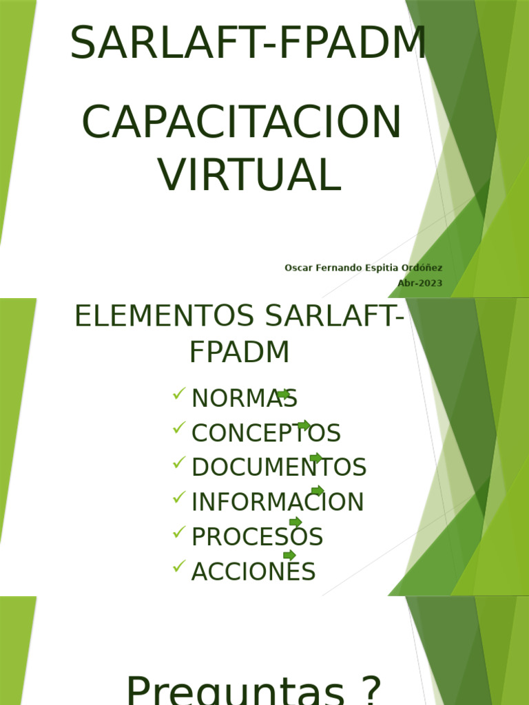 Capacitación Sarlaft Abr-2023 | PDF