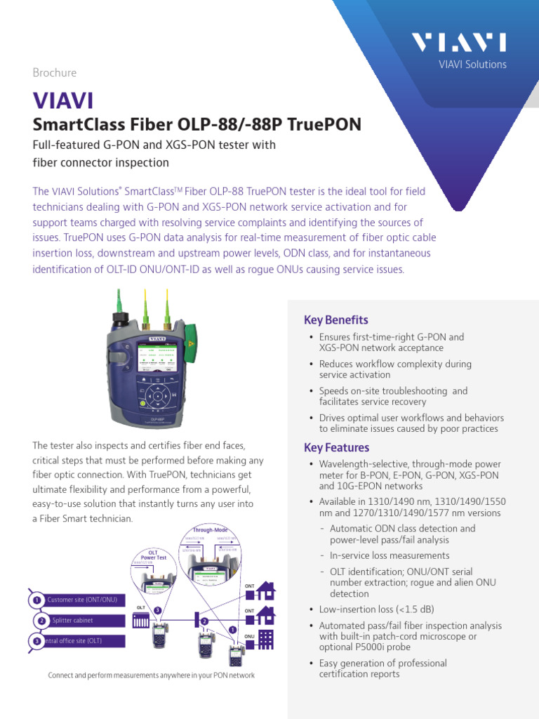 Ficha Tecnica - OLP 88 | PDF | Telecommunications | Telecommunications ...