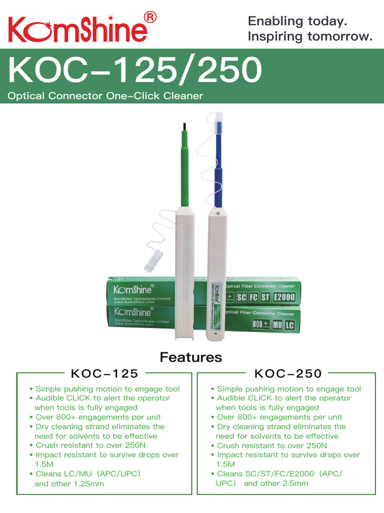 KOC-250_KOC-125 | PDF | Telecommunications Infrastructure | Telecommunications Equipment