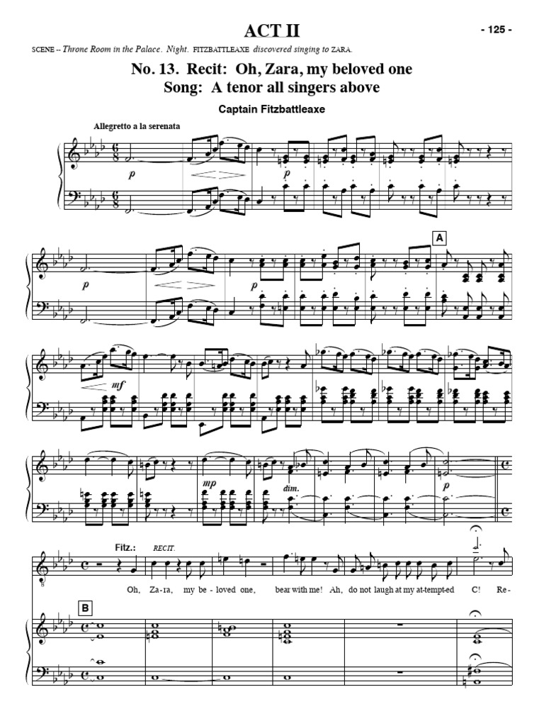 A Tenor All Singers Above - G&S - Utopia, Unlimited - Full | PDF