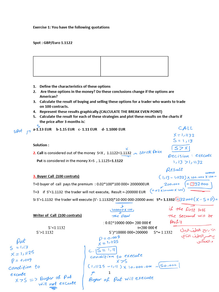GBP/Euro Options Trading Analysis | PDF | Option (Finance) | Economies