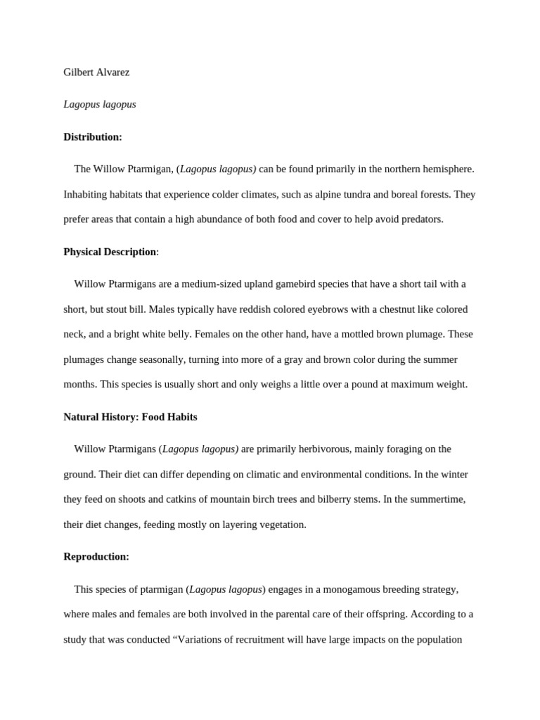 Species Account 2 GA | PDF | Holarctic Birds | Ornithology