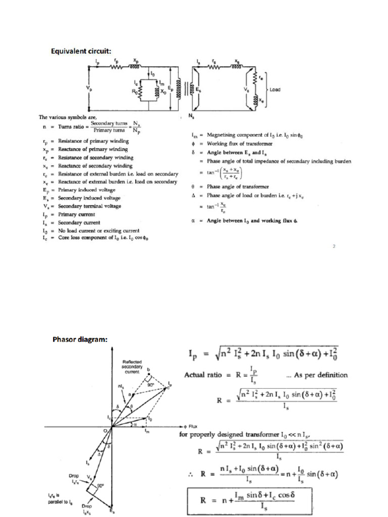 CT Equivalent Circuit AND Transducer | PDF