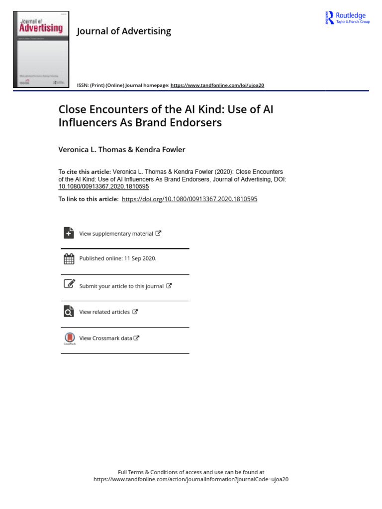 Close Encounters of The AI Kind Use of AI | PDF | Artificial ...