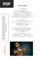 Teddy Swims - Lose Control Lyrics | PDF