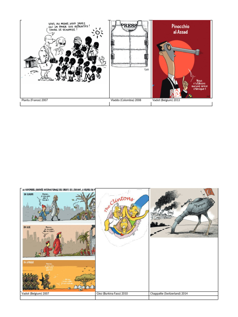 International Cartoonists by Year | PDF