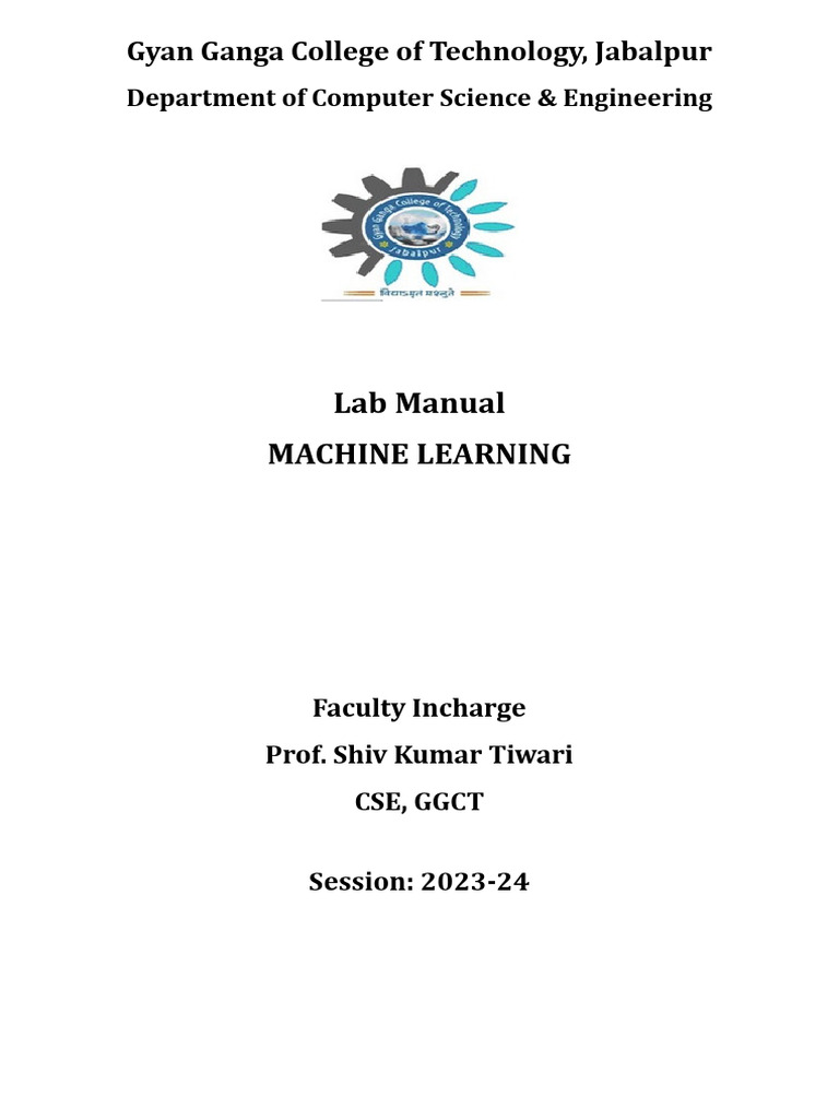 RISHABH ML FILE | PDF | Regression Analysis | Dependent And Independent Variables