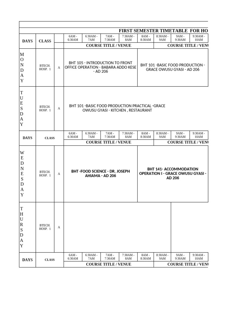 2024 2025 Regular Teaching Timetable 3 | PDF | Statistics | Electronics