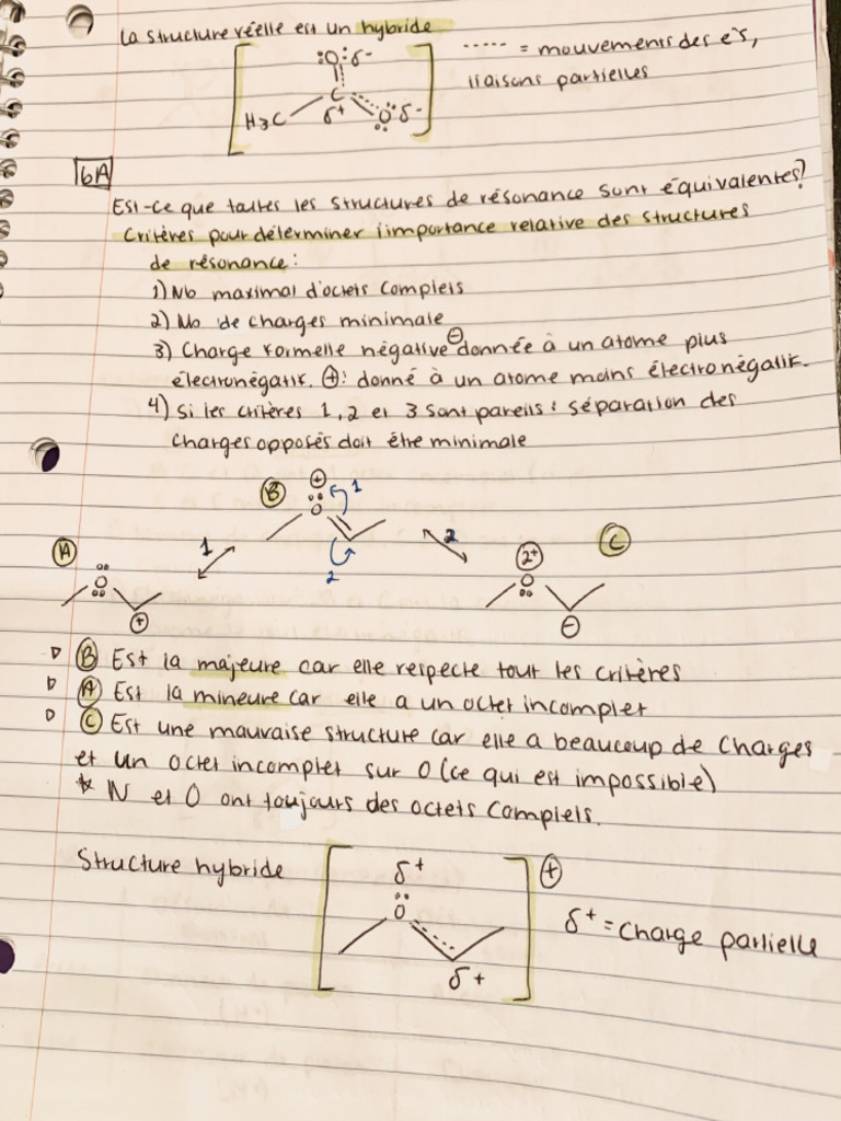 CHM1721 - Cours 6A | PDF