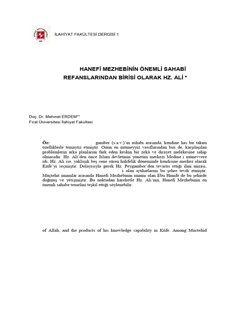 Hanef - Mezheb - N - N - Neml - Sahab - Refanslarindan B - R - S ...