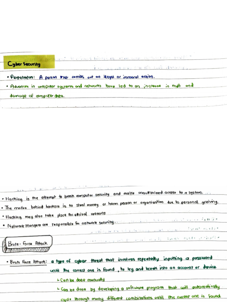 Unit 5.5 - Cyber Security - Chapter 5 | PDF