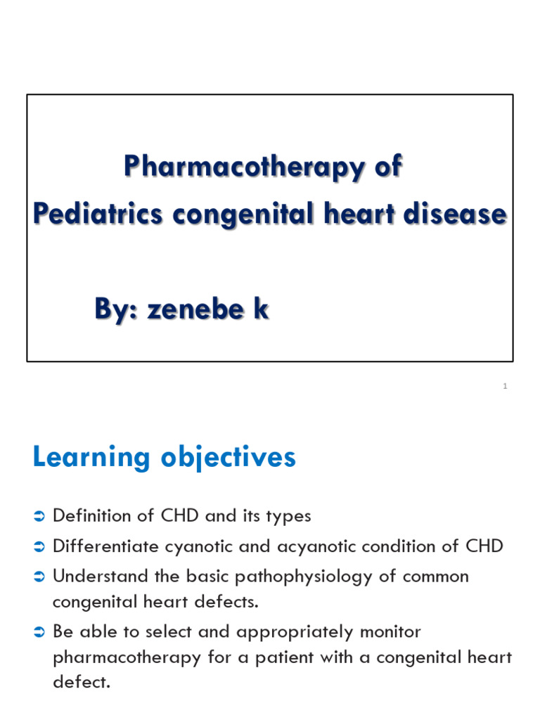 Zed Congenital Heart Disease | PDF | Congenital Heart Defect | Heart