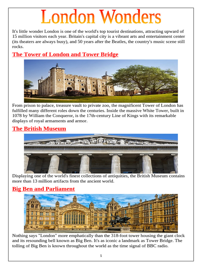 London Wonders | PDF