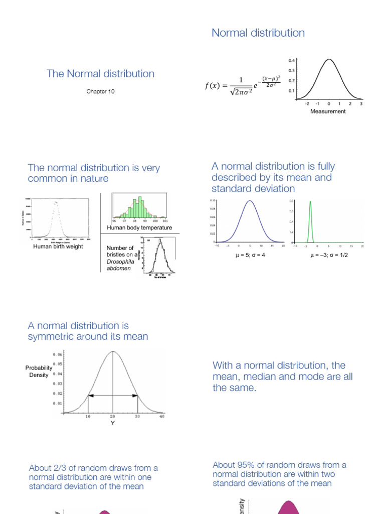 10. The normal distribution | PDF | Standard Error | Normal Distribution