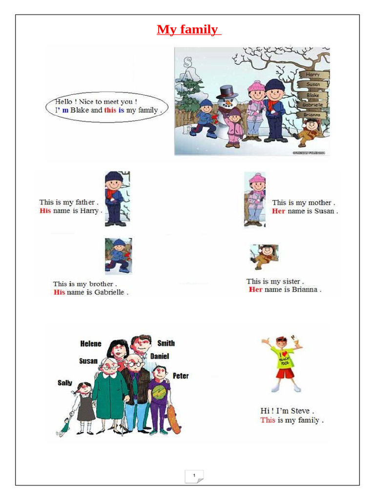 My Family | PDF
