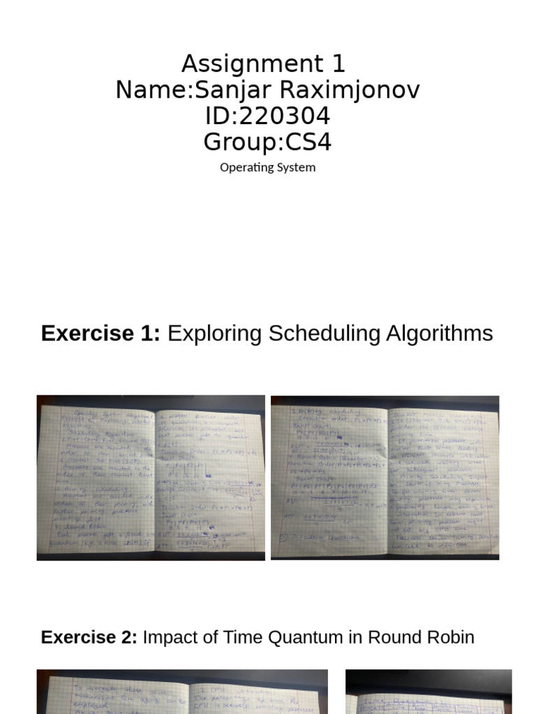 Sanjar CPU Scheduling Lab | PDF
