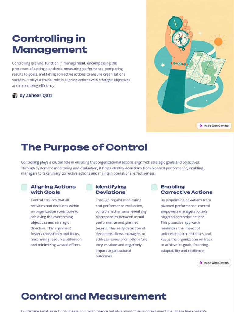 8 Controlling in Management | PDF | Goal | Customer Relationship Management