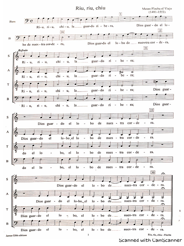 Riu,riu, chiu - M.F. el Viejo | PDF
