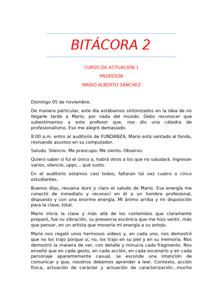 Bitácora 2 | PDF