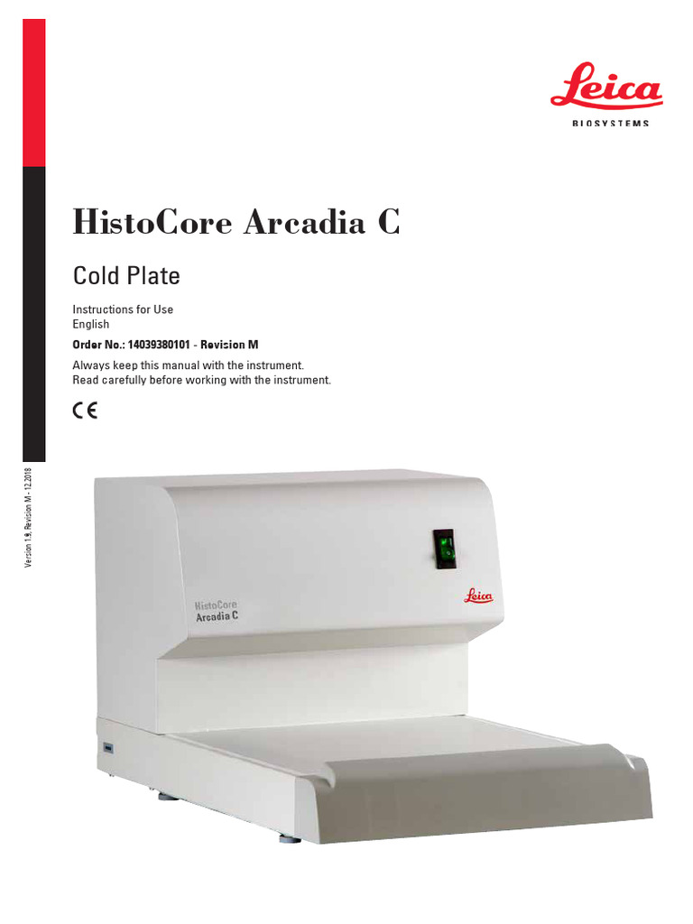 HistoCore ArcadiaC IFU 1v9M En | PDF | Ac Power Plugs And Sockets | Safety