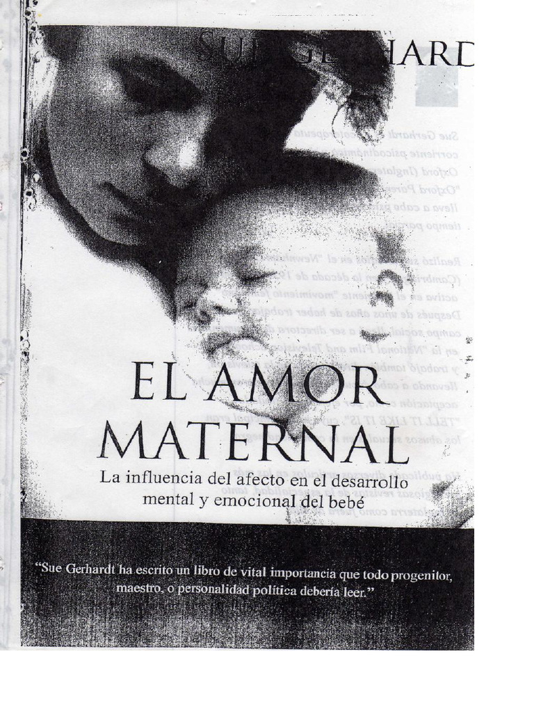 El Amor Maternal Sue Gerhardt Compress | PDF