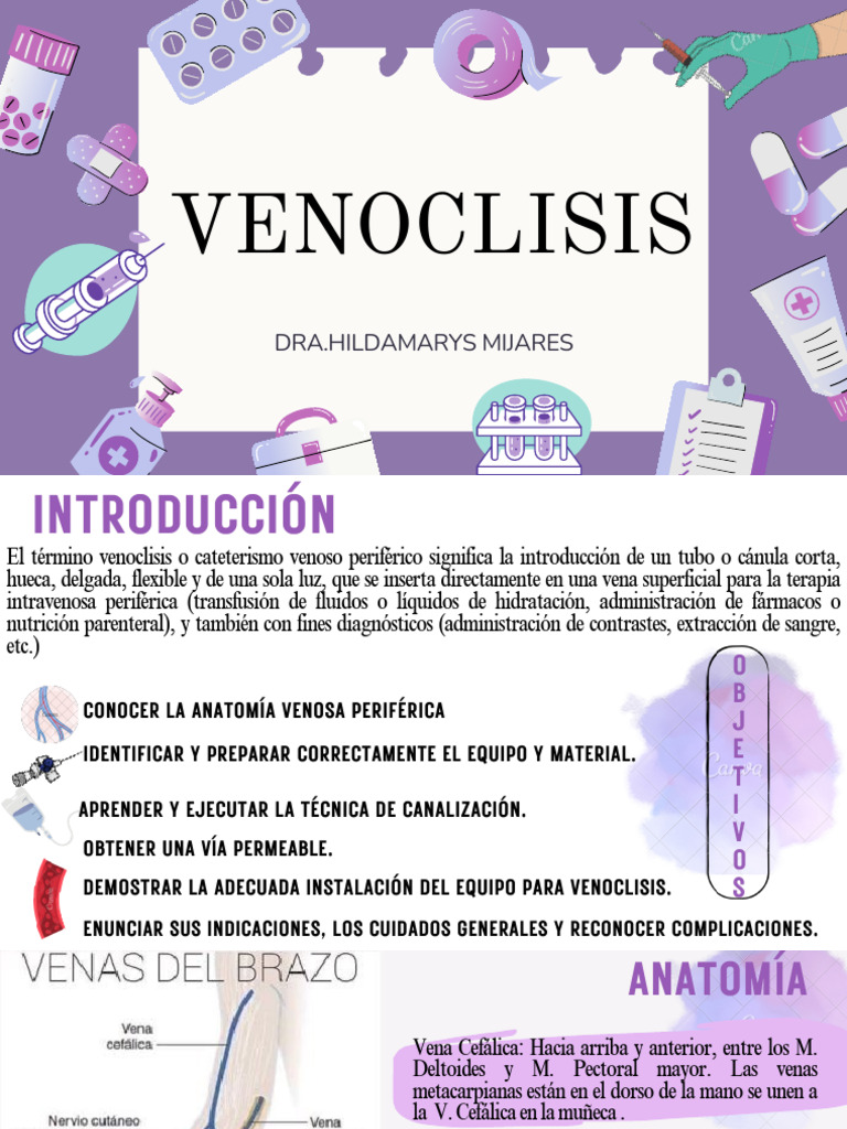 Guía Práctica de Venoclisis | PDF | Terapia intravenosa | Medicina CLINICA