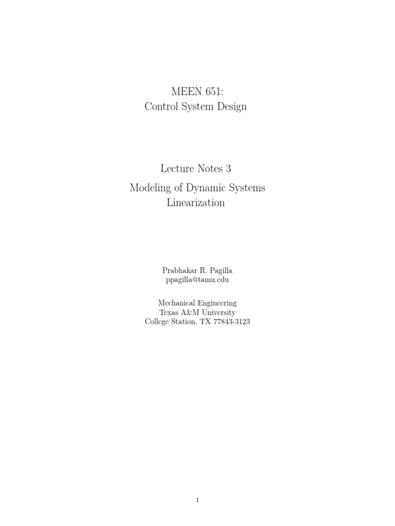 MEEN651 Notes3 Distribution | PDF | Capacitor | Mechanics