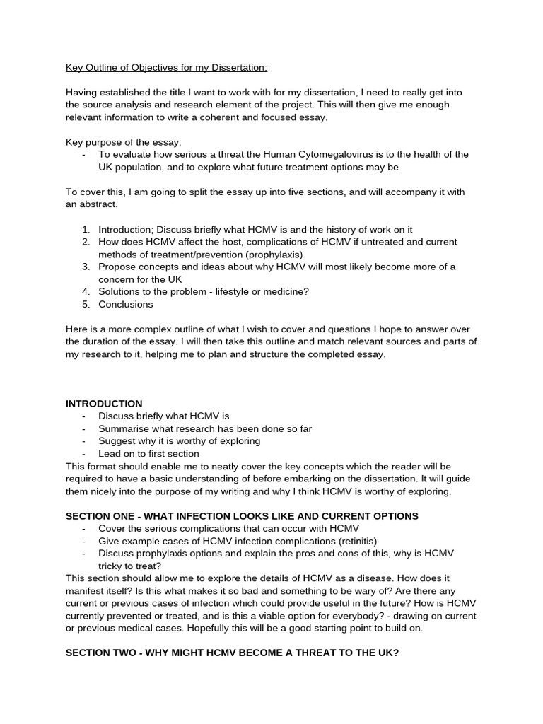 EPQ - Key Aims and Objective of My Dissertation Page | PDF | Essays ...