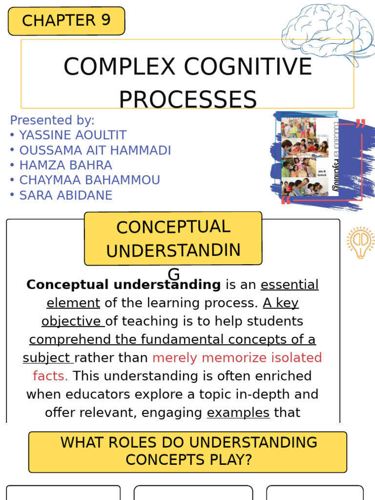 Chapter 9 Complex Cognitive Processes | PDF | Reason | Thought