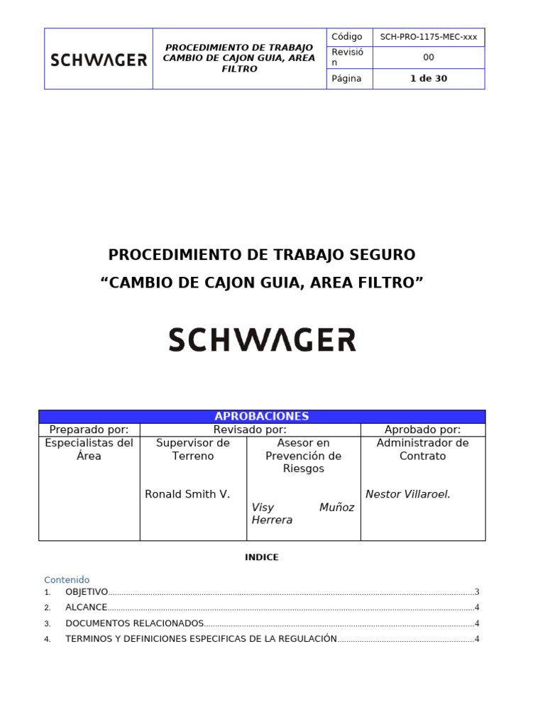 Sch-Pro-1175-Mec-Cambio Cajon Guia | PDF | Factores humanos y ergonomía