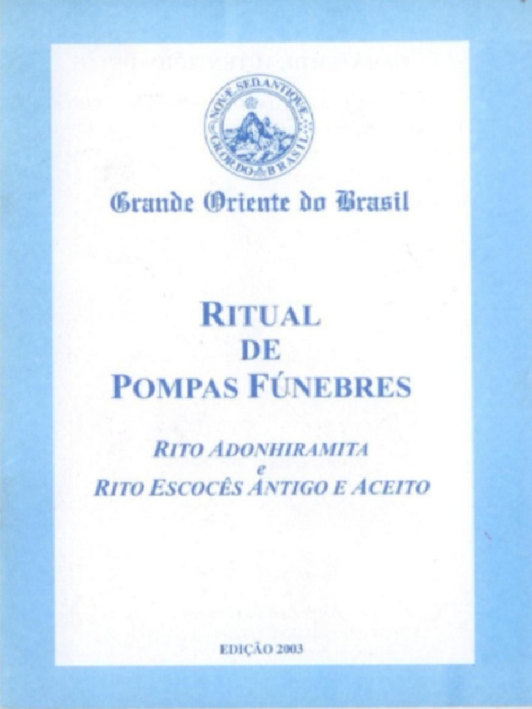 Ritual Pompas Funebres Reea Adoniramita | PDF
