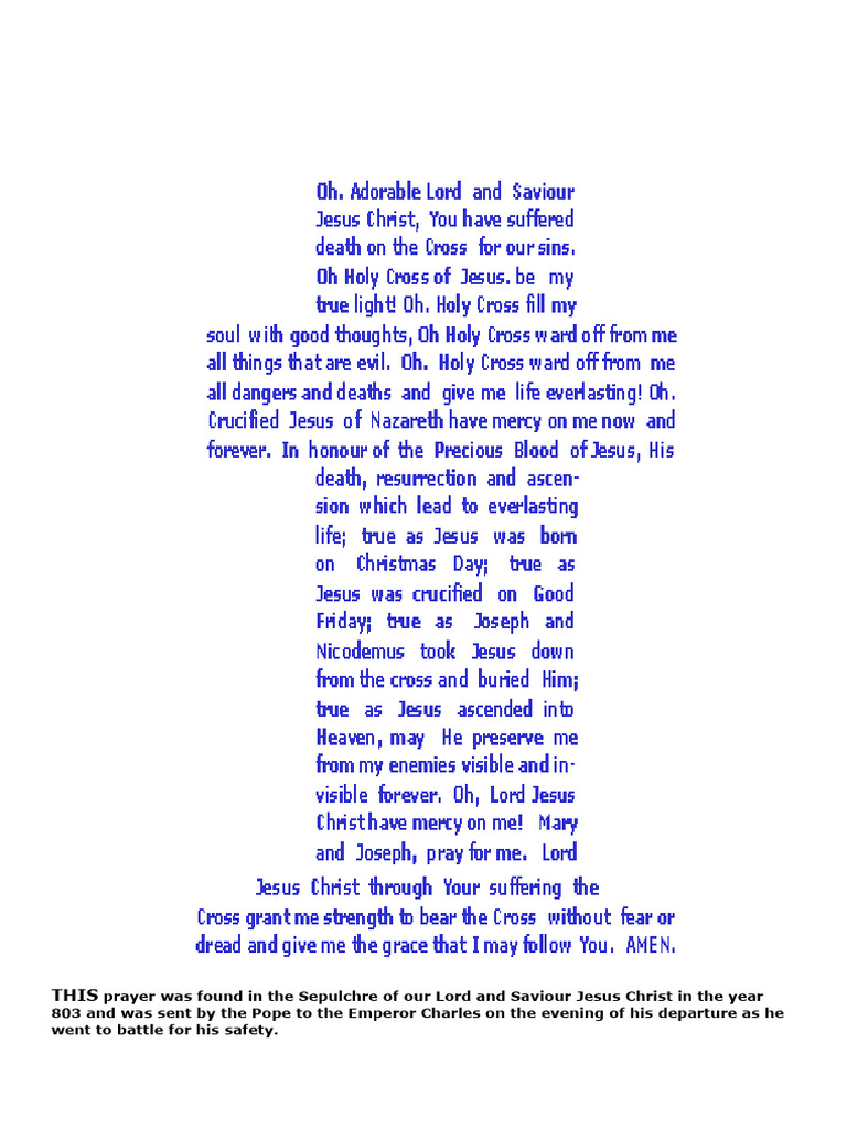 The Cross Prayer | PDF