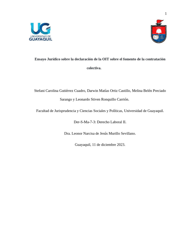Convenio OIT 154: Fomento de la Negociación Colectiva | PDF | Derecho laboral | La negociación ...