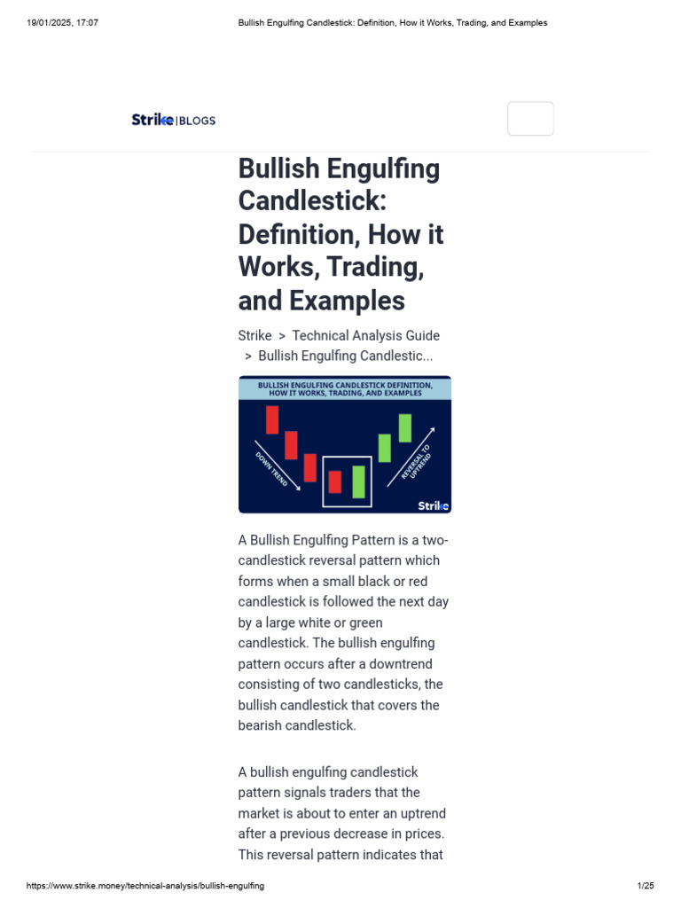 Bullish Engulfing Candlestick - Definition, How It Works, Trading, and ...