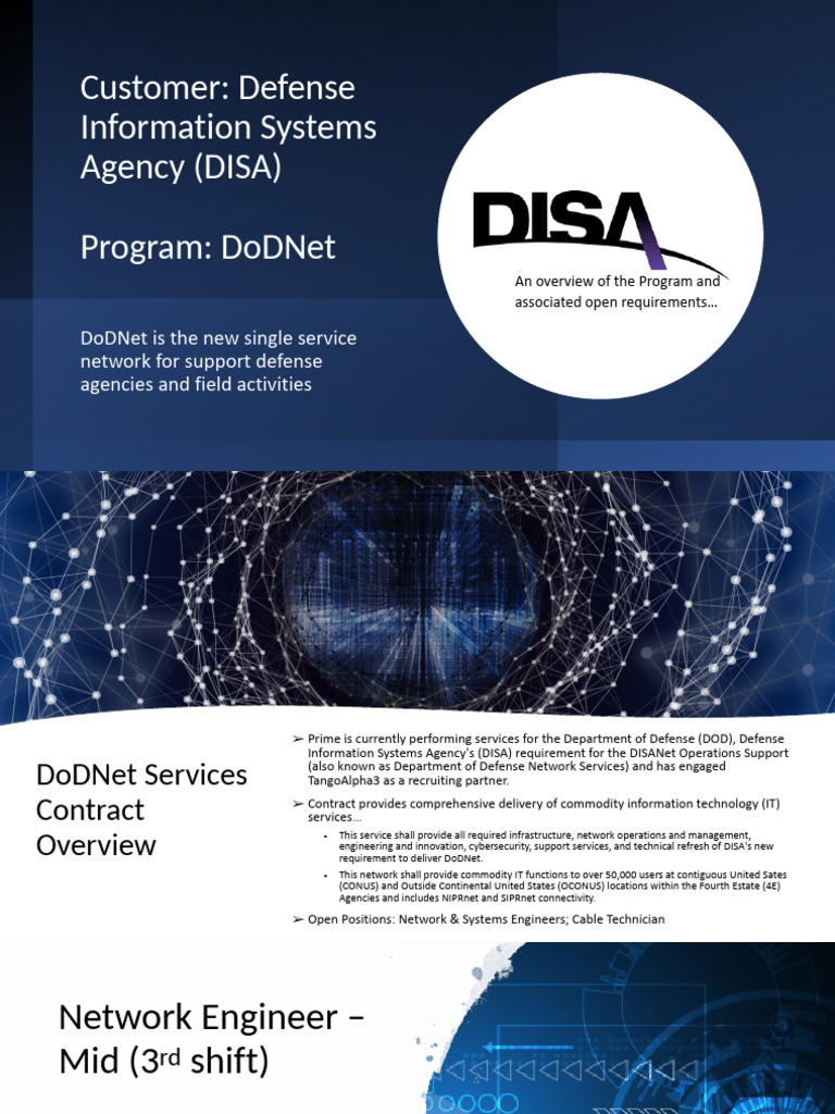 DoDNet Overview Program & Open Requirements-1 | PDF | Computer Network ...