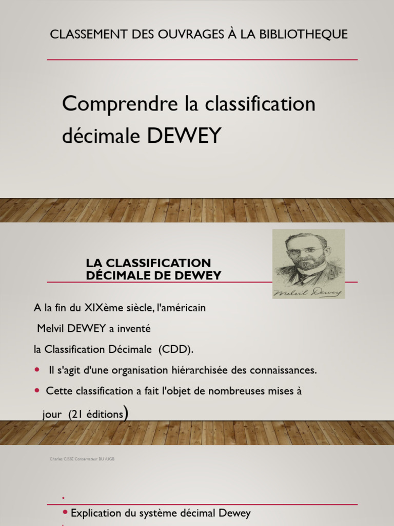 Classification Décimale Dewey expliquée | PDF
