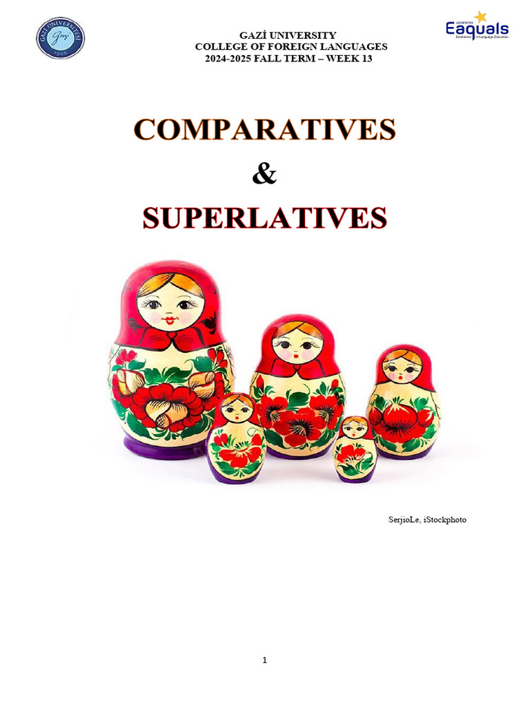 Comparatives & Superlatives | PDF | Verb | Adverb