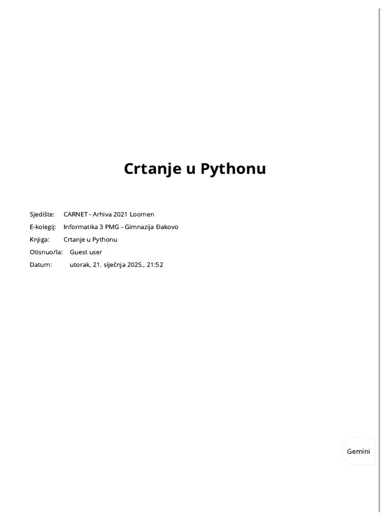 Crtanje U Pythonu | PDF
