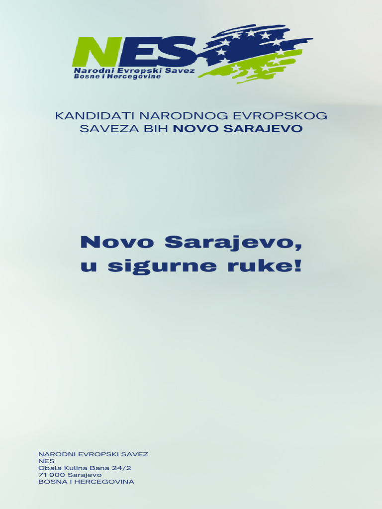 NES Afiša Novo Sarajevo - FINAL | PDF