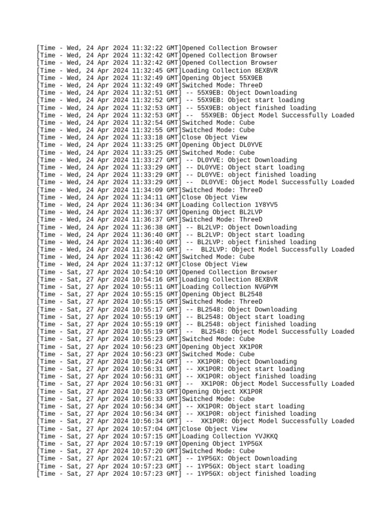 user_interaction_log | PDF | Computing | Software