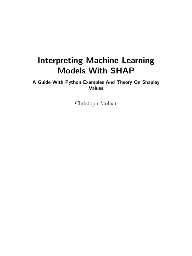 Shap | PDF | Machine Learning | Regression Analysis