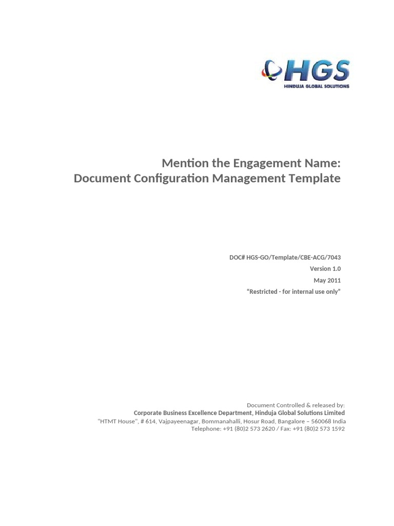 T17 - Document Configuration Management Template | PDF | Computer File ...