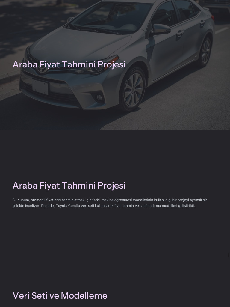 Araba Fiyat Tahmini Projesi: Preencoded - PNG | PDF