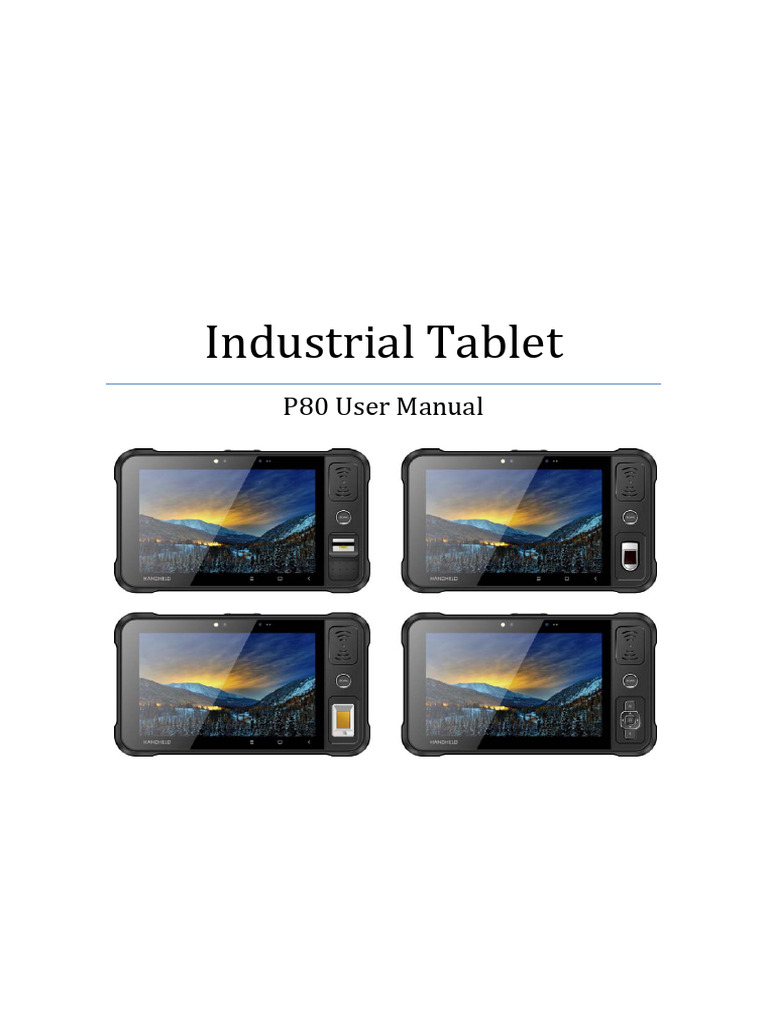 Chainway P80 Tablet User Guide (A8) | PDF | Battery Charger | Electromagnetic Interference